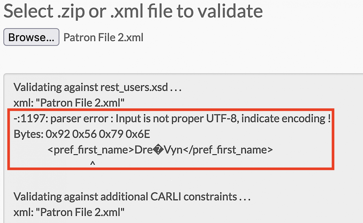 SIS Validator Tool | CARLI